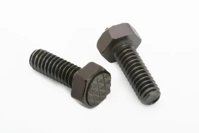 Hex Head Gripper Screw with 12 Point Serrated Pad 1/4"-20 x 3/4" Lg ...